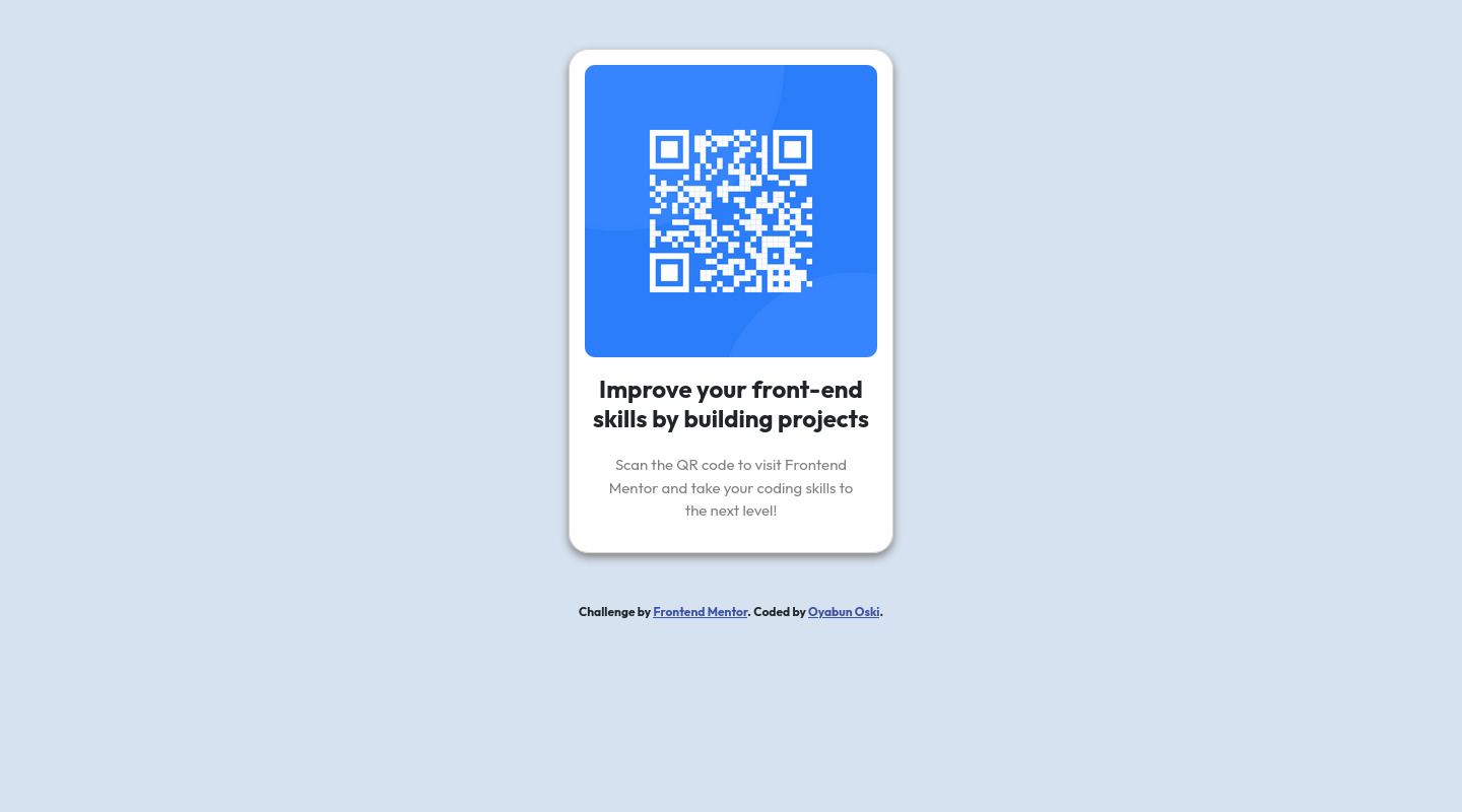 Frontend Mentor | QR Code coding challenge solution
