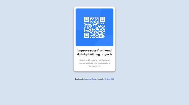 Frontend Mentor | QR Code coding challenge solution