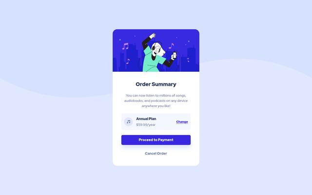 Frontend Mentor Order Summary Card Made With Html And Css Coding Challenge Solution