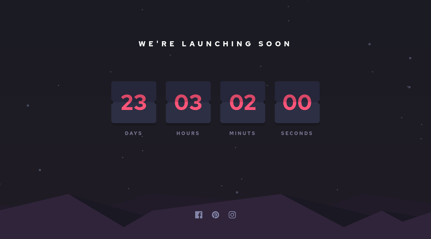 Frontend Mentor | Launch countdown timer solution React + Vite coding challenge solution