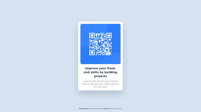 Frontend Mentor | QRCode Component coding challenge solution