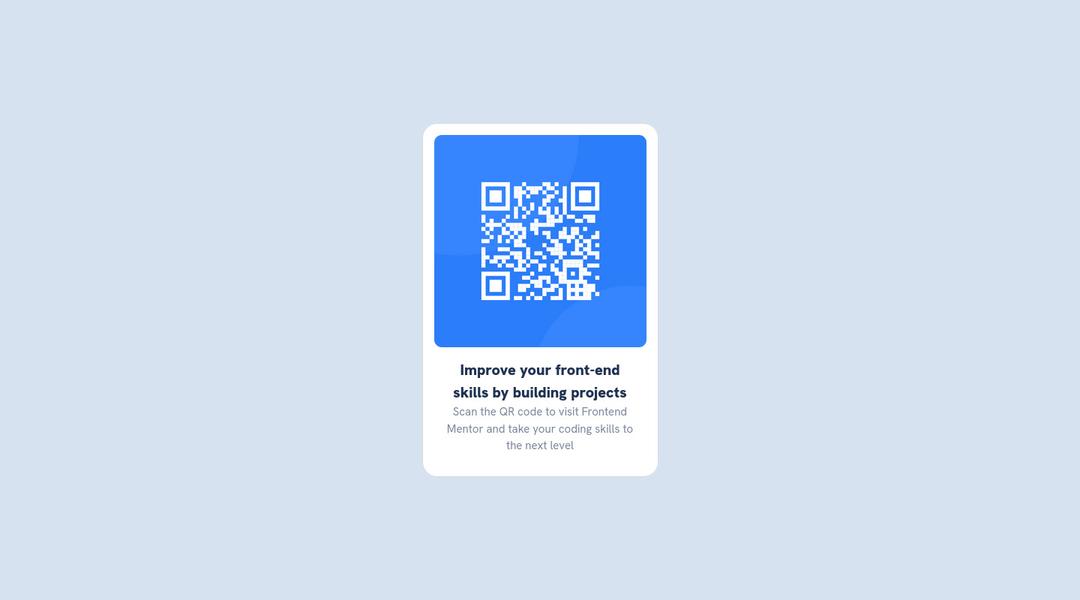 Frontend Mentor | responsive QR code component with html and css coding challenge solution