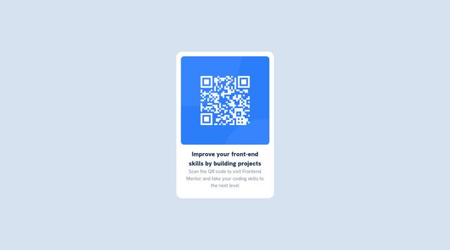 Frontend Mentor | responsive QR code component with html and css coding challenge solution