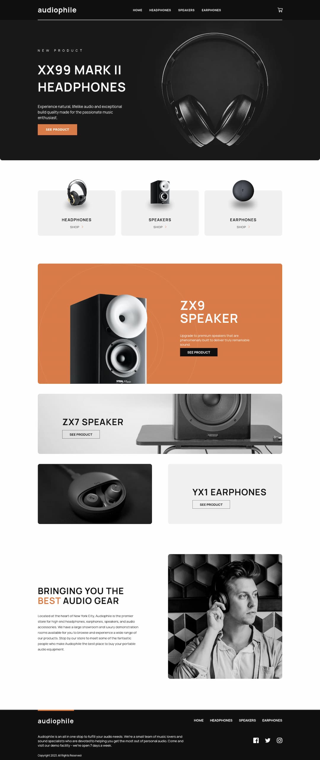 Frontend Mentor | Audiophile App with React.js coding challenge solution