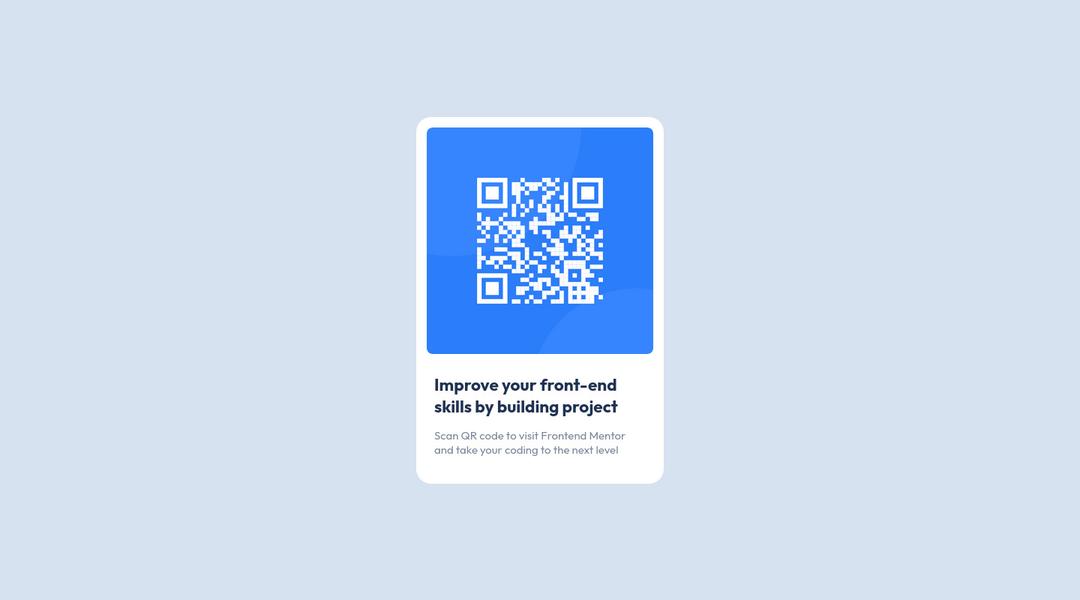 Frontend Mentor | QR Code Solution. coding challenge solution