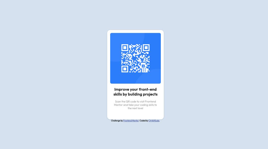 Frontend Mentor | QR code component coding challenge solution