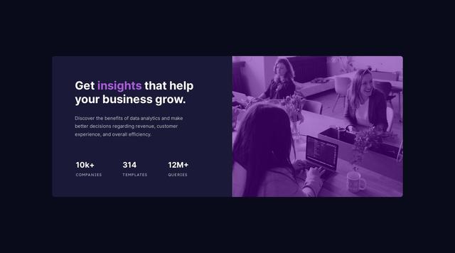 Frontend Mentor | Stats preview card component - Fluid Layout with TailwindCSS coding challenge ...