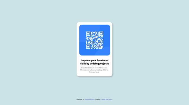 Frontend Mentor | QR code challenge using HTML and CSS coding challenge solution