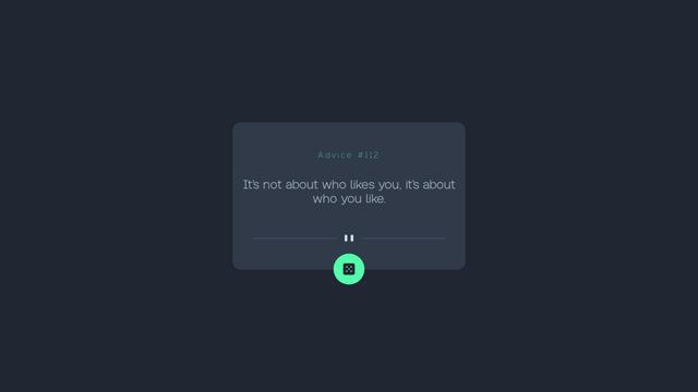Frontend Mentor Advice Generator Using Html Css Sass Javascript