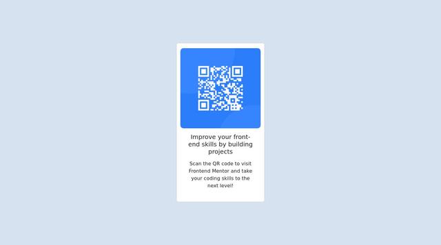 Frontend Mentor | Responsive QRcode scanner with Bootstrap coding challenge solution