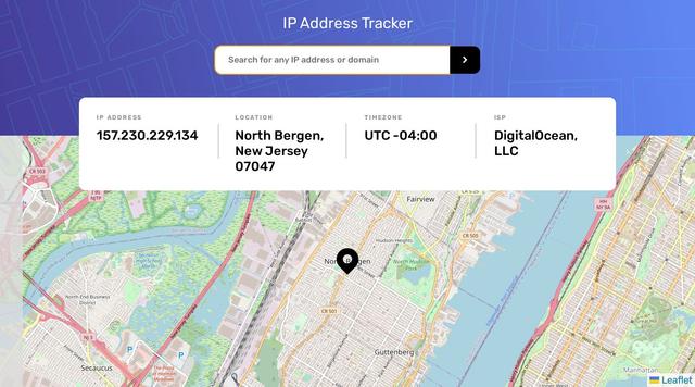 Frontend Mentor | IP address tracker solution coding challenge solution