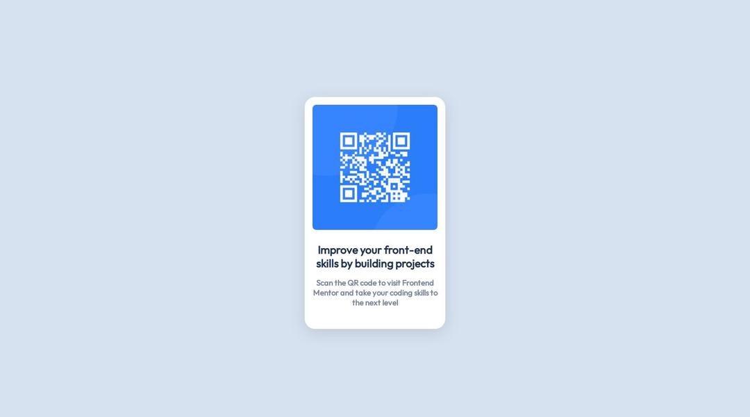 Frontend Mentor | QR-CODE-COMPONENT coding challenge solution