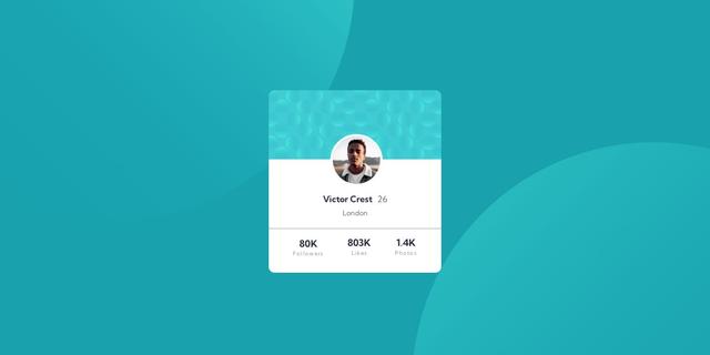Frontend Mentor | Profile card component solution using Grid and flexbox coding challenge solution