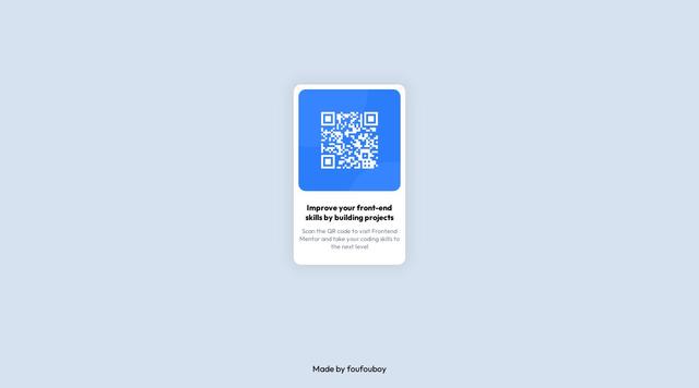 Frontend Mentor | QR-Code component, using only HTML and CSS coding ...