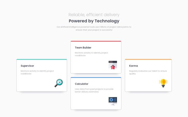 Frontend Mentor | Four card feature section-CSS Grid, Flexbox coding challenge solution