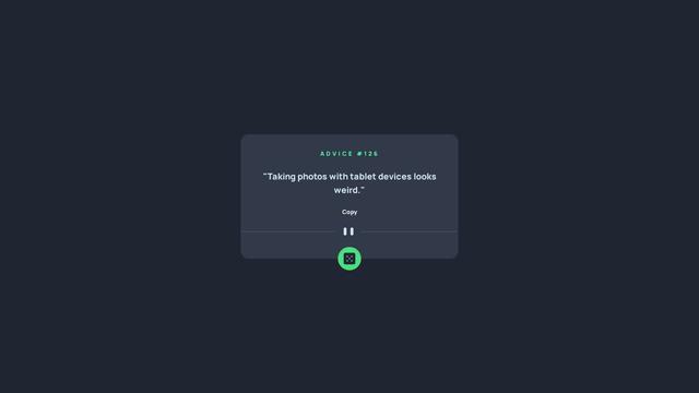 Frontend Mentor Advice Generator With React And Tailwind Coding