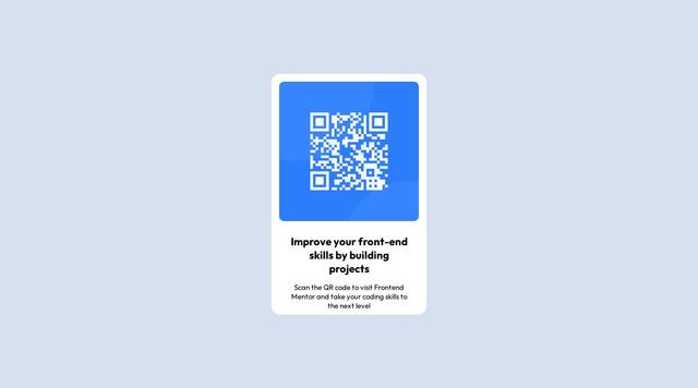 Frontend Mentor Website With Qrcode Using Css Flex Coding Challenge Solution