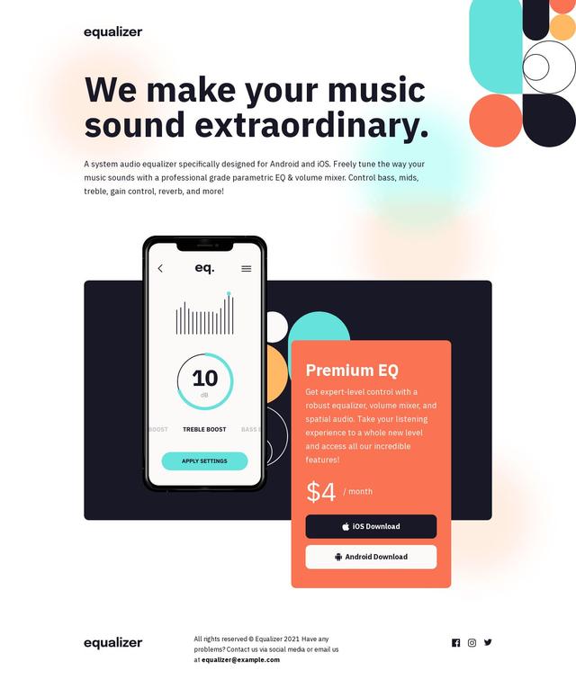 Frontend Mentor | Equalizer with Next 13 (app router) and Tailwind coding challenge solution