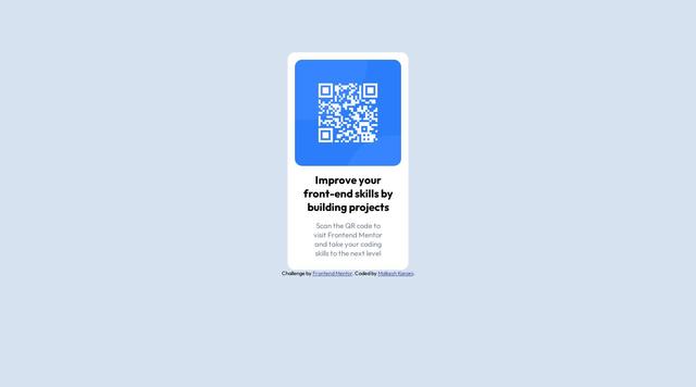 Frontend Mentor | Qr-code-component-main coding challenge solution