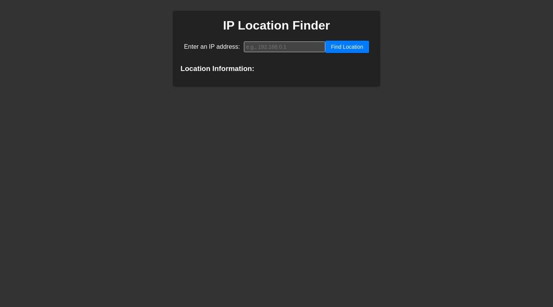 Frontend Mentor | Responsive page to find location using IP address ...