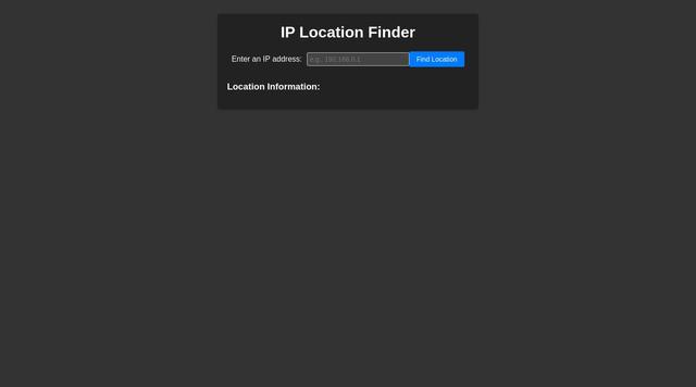 Frontend Mentor | Responsive page to find location using IP address (HTML, CSS, JS) coding ...