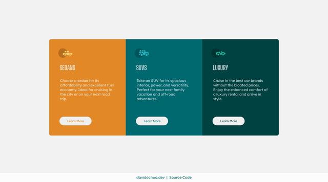 Frontend Mentor | 3-Column Preview Card Component | HTML5, CSS3, Grid & Flexbox coding challenge ...
