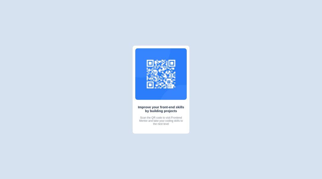 Frontend Mentor | QR Code container using HTML and CSS coding challenge solution