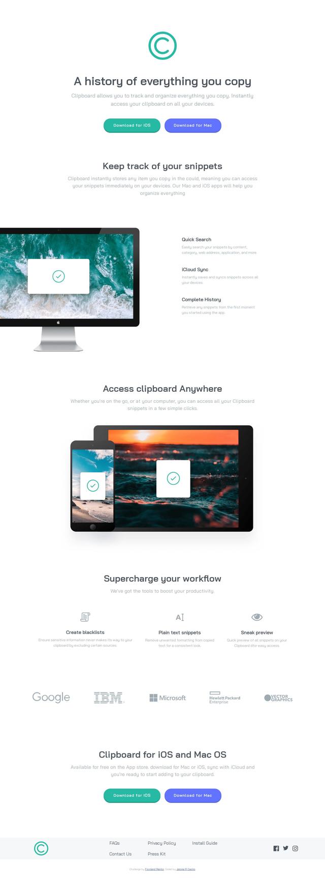 Frontend Mentor | HTML + CSS Responsive coding challenge solution