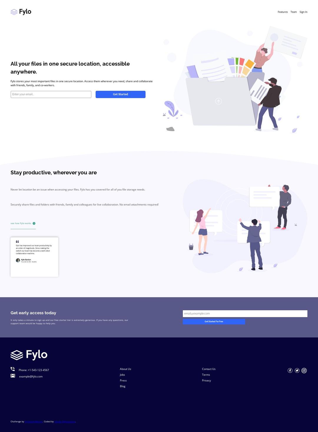 Frontend Mentor | responsive page using grid coding challenge solution