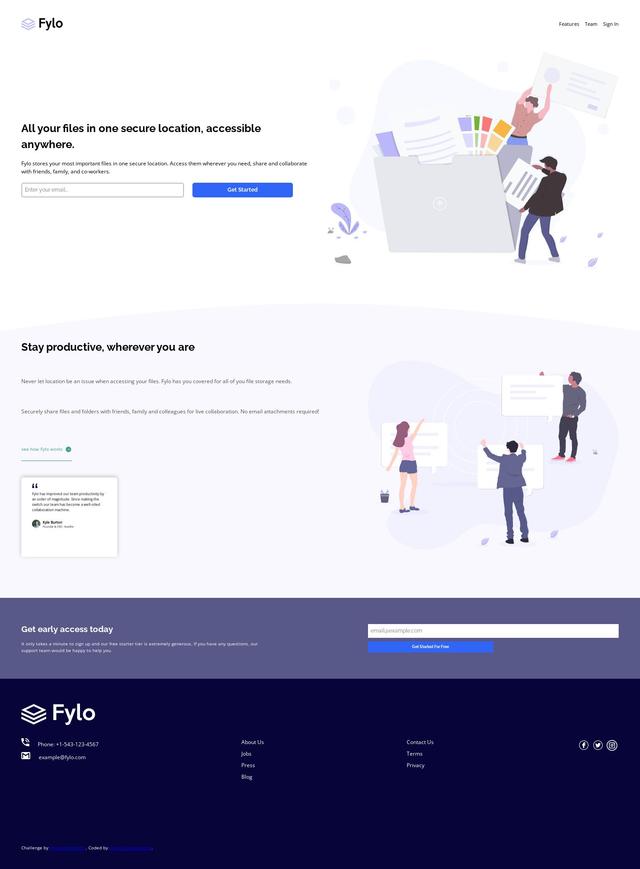Frontend Mentor | responsive page using grid coding challenge solution