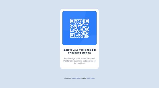 Frontend Mentor | qr task with html , css coding challenge solution