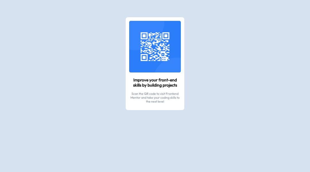 Frontend Mentor | QR component using FlexBox coding challenge solution
