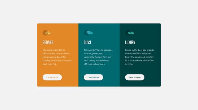 Frontend Mentor | Frontend Mentor | 3-column-preview-card-component CSS/Flexbox coding challenge ...