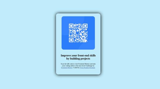 Frontend Mentor | QR Code Component coding challenge solution