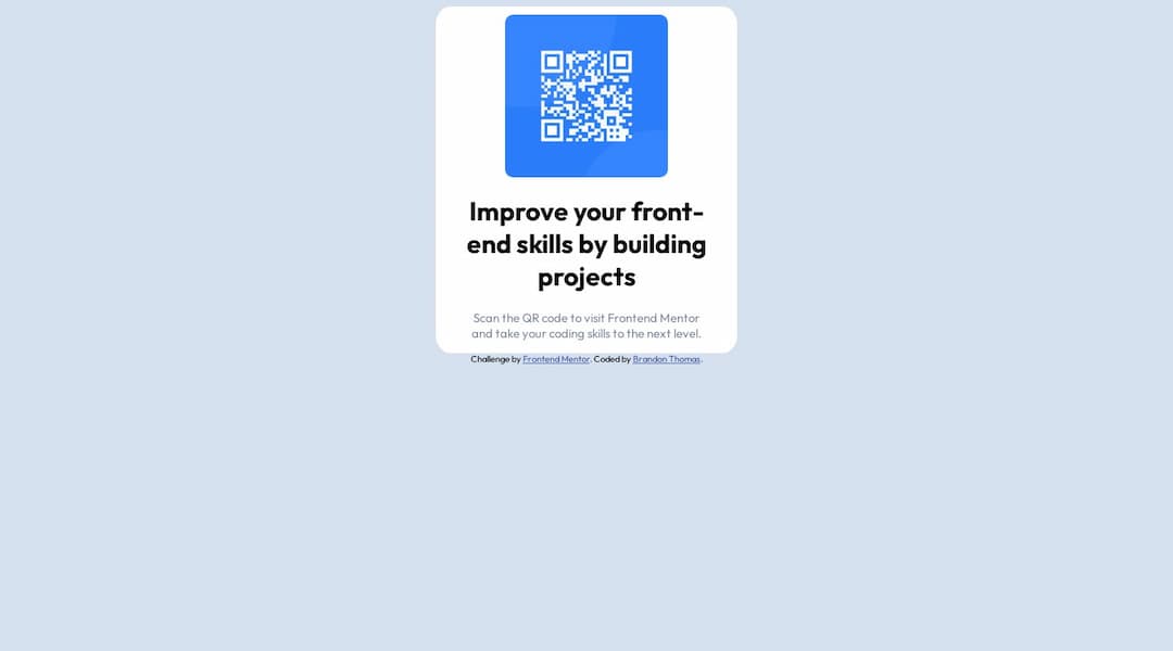 Frontend Mentor | qr code card using css and html coding challenge solution
