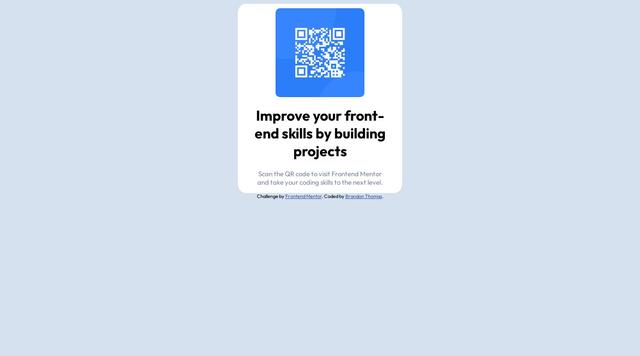 Frontend Mentor | qr code card using css and html coding challenge solution