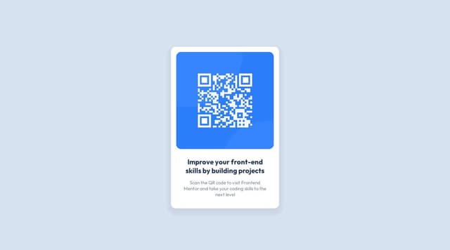 Frontend Mentor | QR code component using flexbox and sass coding challenge solution