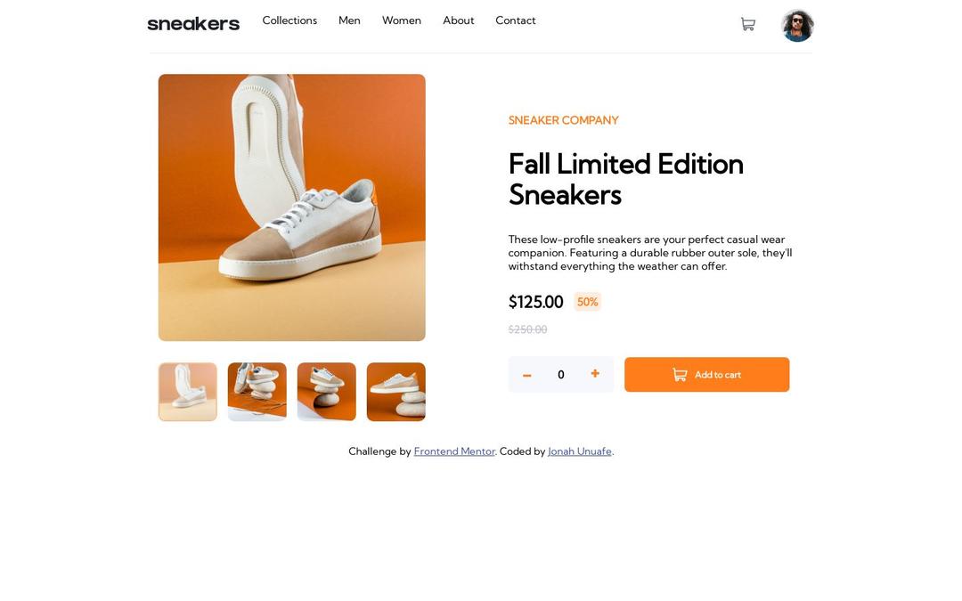 Frontend Mentor | Responsive e-commerce product page using HTML, CSS and Javascript. coding ...