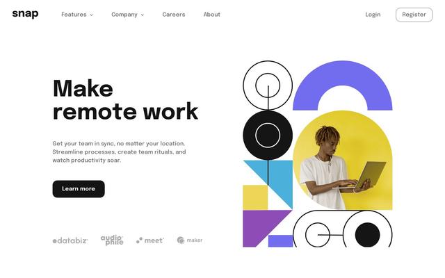 Frontend Mentor | Responsive intro section with dropdown using CSS, JS, Grid and Flexbox coding ...