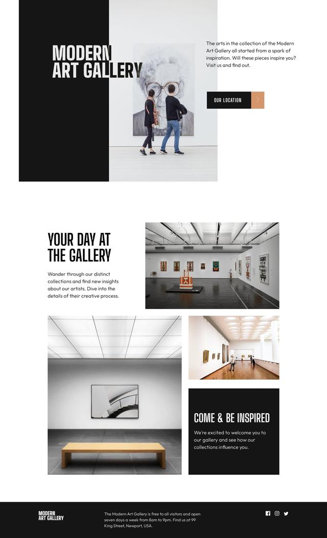 Frontend Mentor | Modern Art Gallery using CSS Grid coding challenge solution