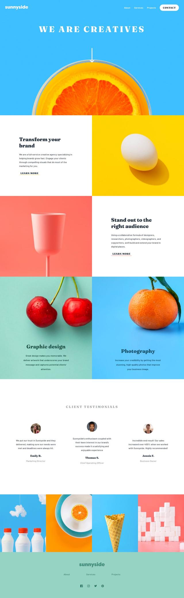 Frontend Mentor | Sunnyside agency landing page using CSS Flexbox and ...