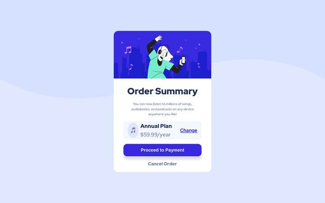 Frontend Mentor | Order-summary-component coding challenge solution