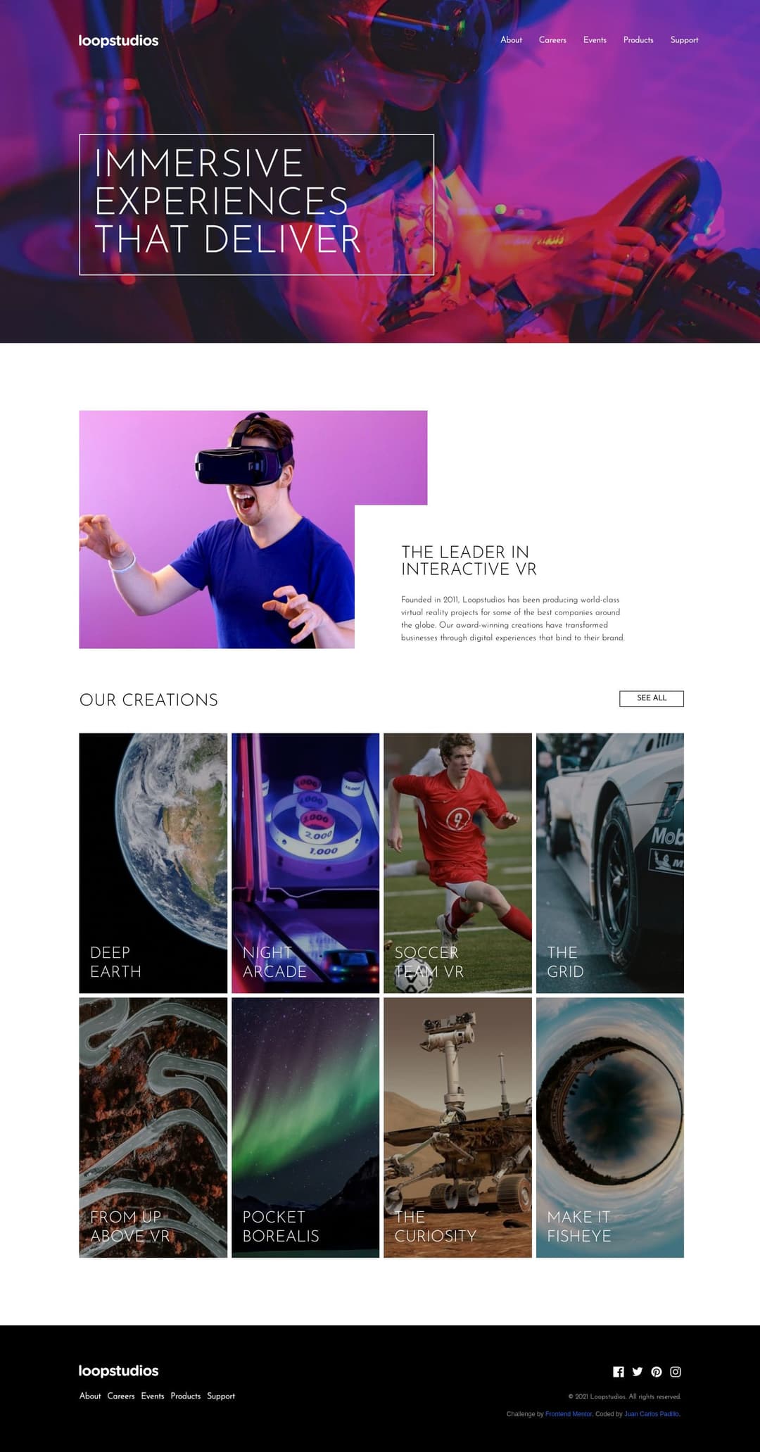 Frontend Mentor | Responsive landing page using tailwindcss and react js coding challenge solution