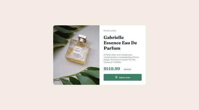 Frontend Mentor | Responsive Product Card Using Flexbox coding challenge solution