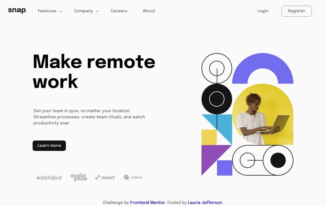 Frontend Mentor | Intro Section with Dropdown Navigation Solution coding challenge solution