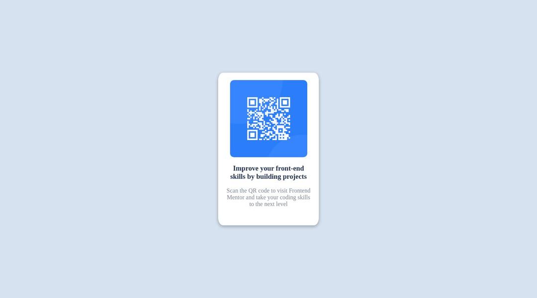 Frontend Mentor My First Challange Qrcode Coding Challenge Solution