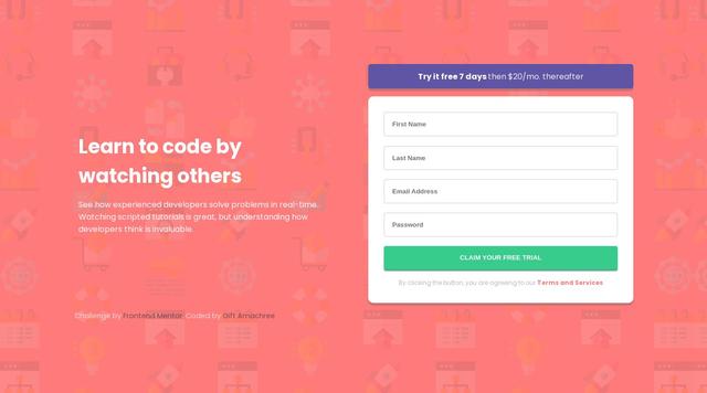 Frontend Mentor | Built using React coding challenge solution