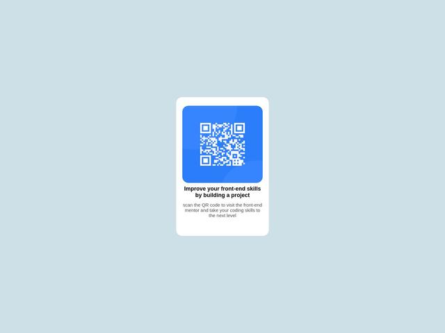Frontend Mentor | QRCODE SOLUTION USING HTML, CSS FLEXBOX coding challenge solution