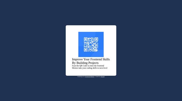 Frontend Mentor | QR Code Component coding challenge solution