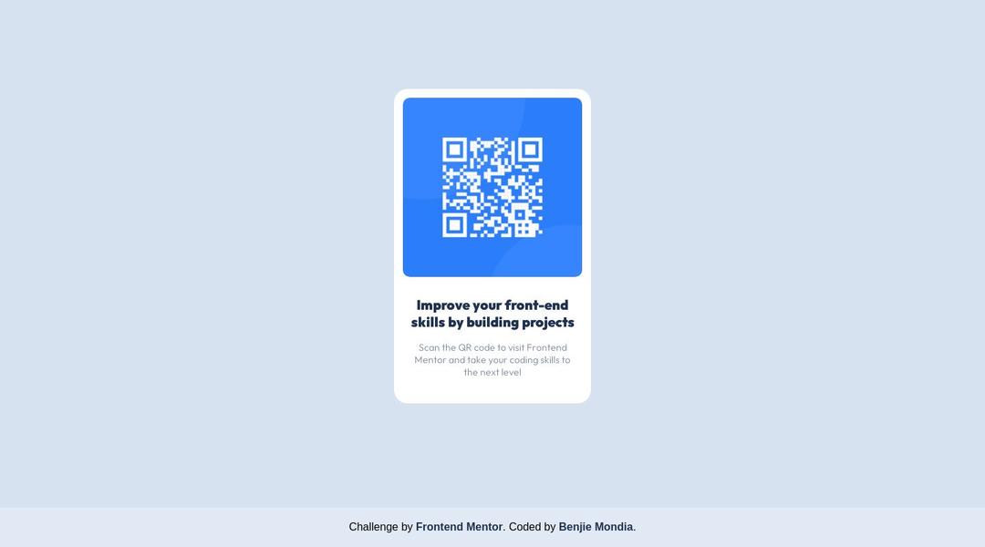 Frontend Mentor | I completed the QR code challenge using HTML, and CSS ...
